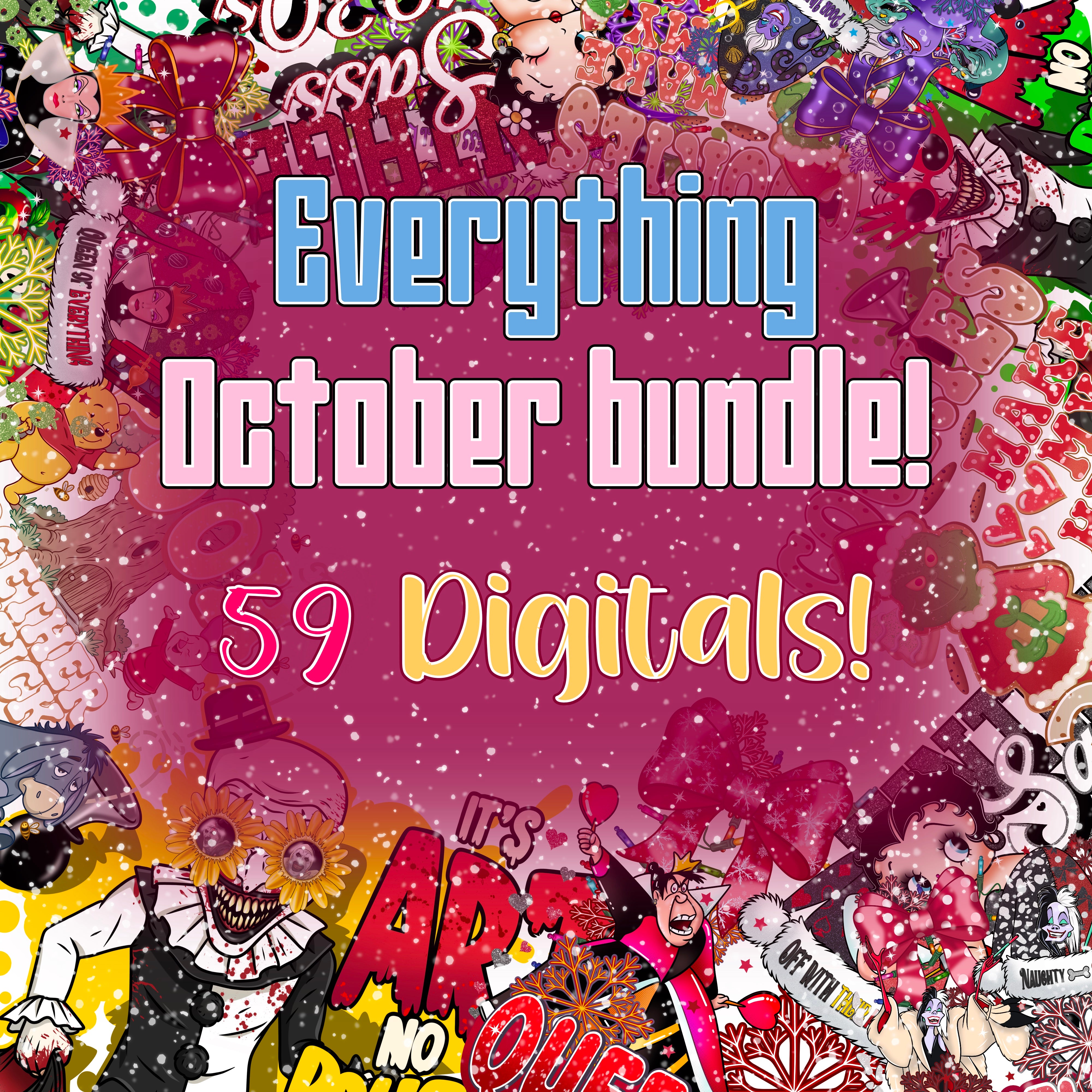 EVERYTHING OCTOBER BUNDLE PNGs – CrazyStageArtCreations