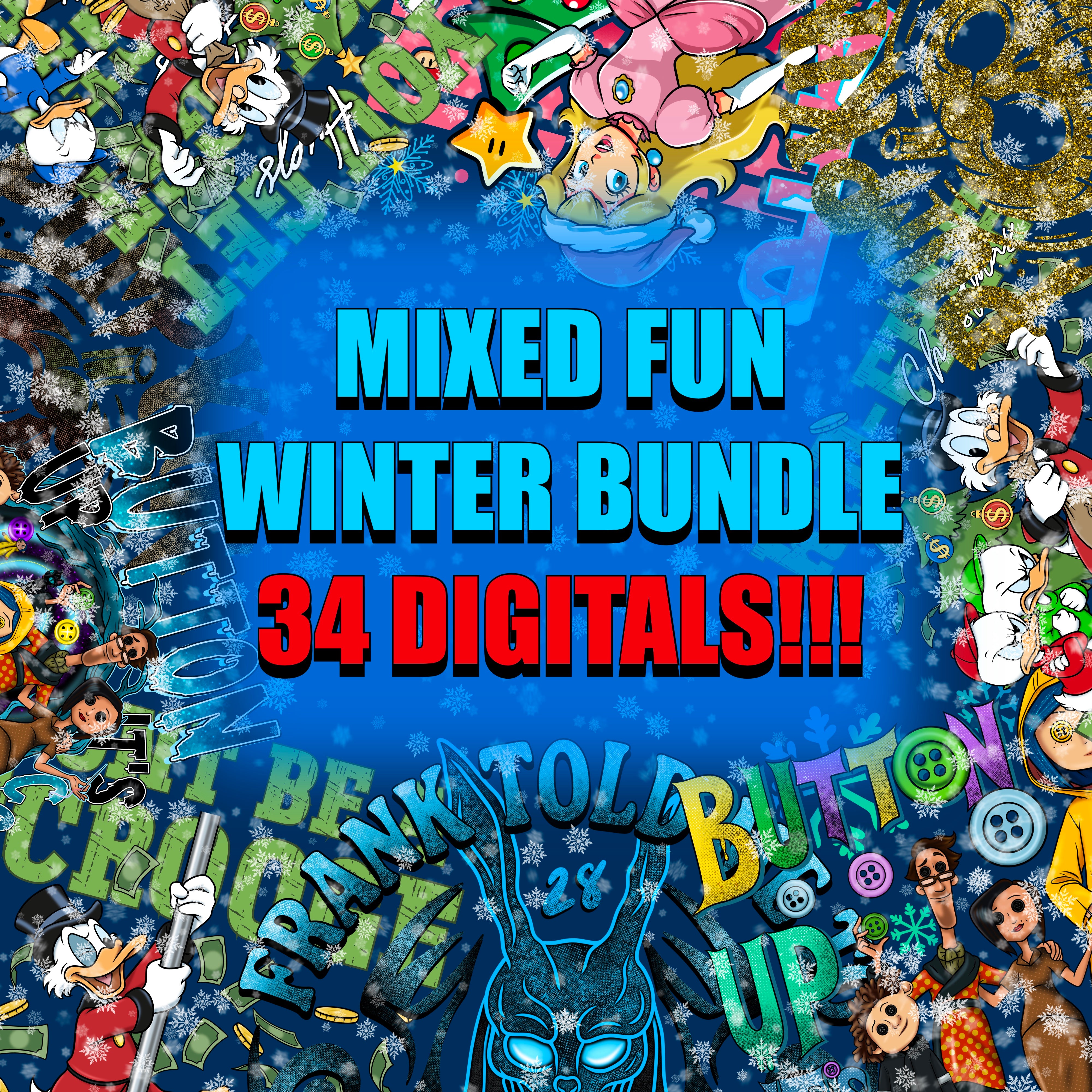 MIXED FUN WINTER BUNDLE PNGs – CrazyStageArtCreations