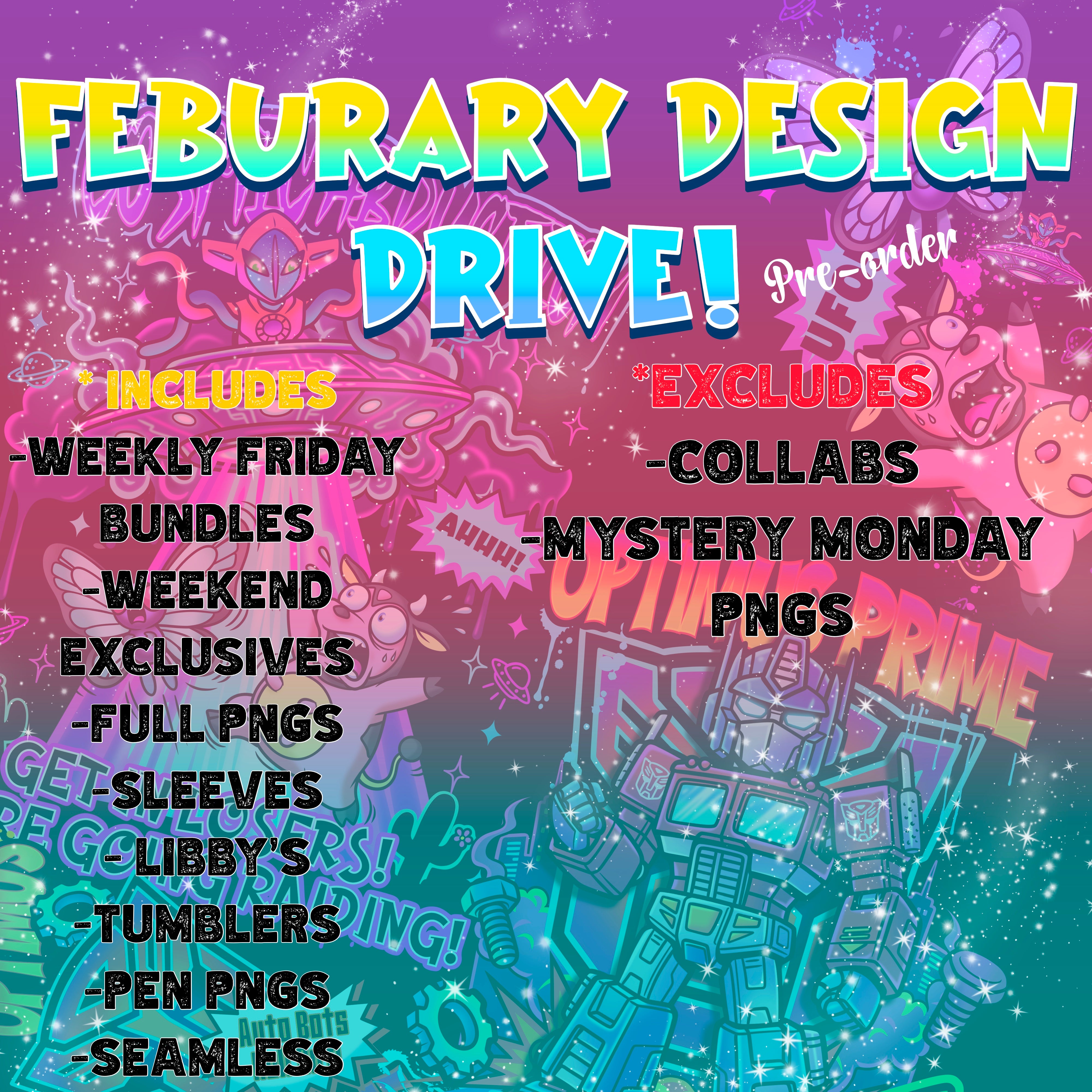 FEBRUARY DESIGN MONTHLY DRIVE 2026! – CrazyStageArtCreations
