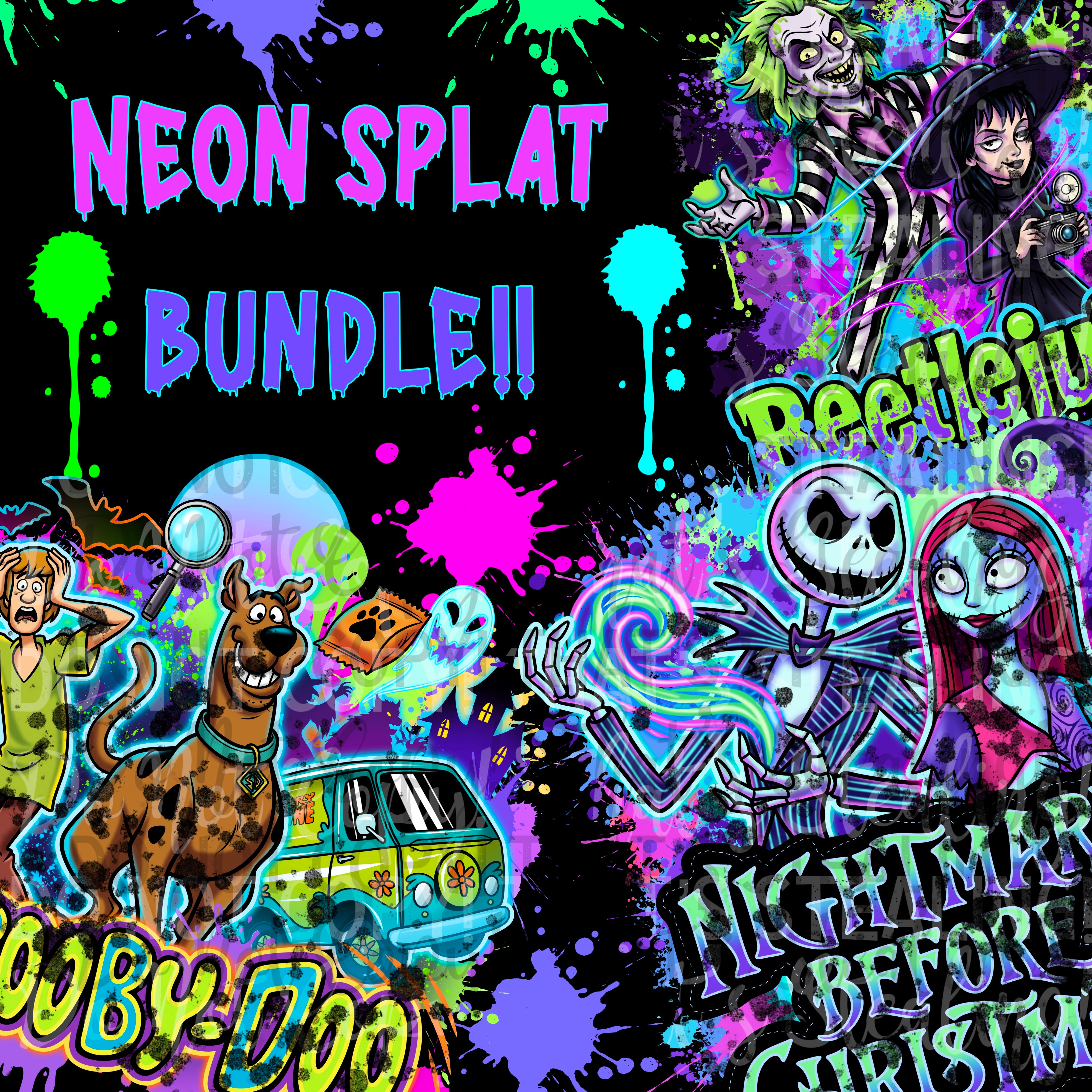 Neon splat bundle!! – CrazyStageArtCreations